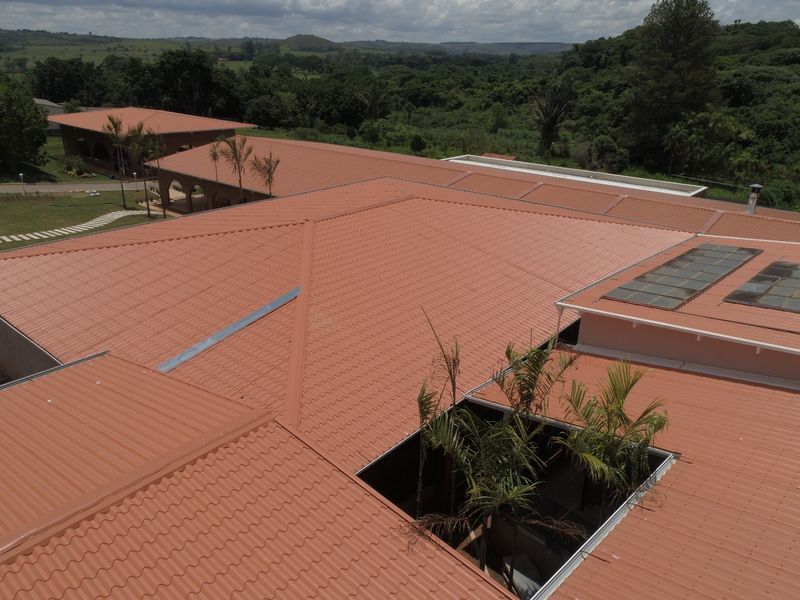 Isotelha Colonial Crinkle Telha Térmica Sanduíche - Aço Sup. Terra Cota ...